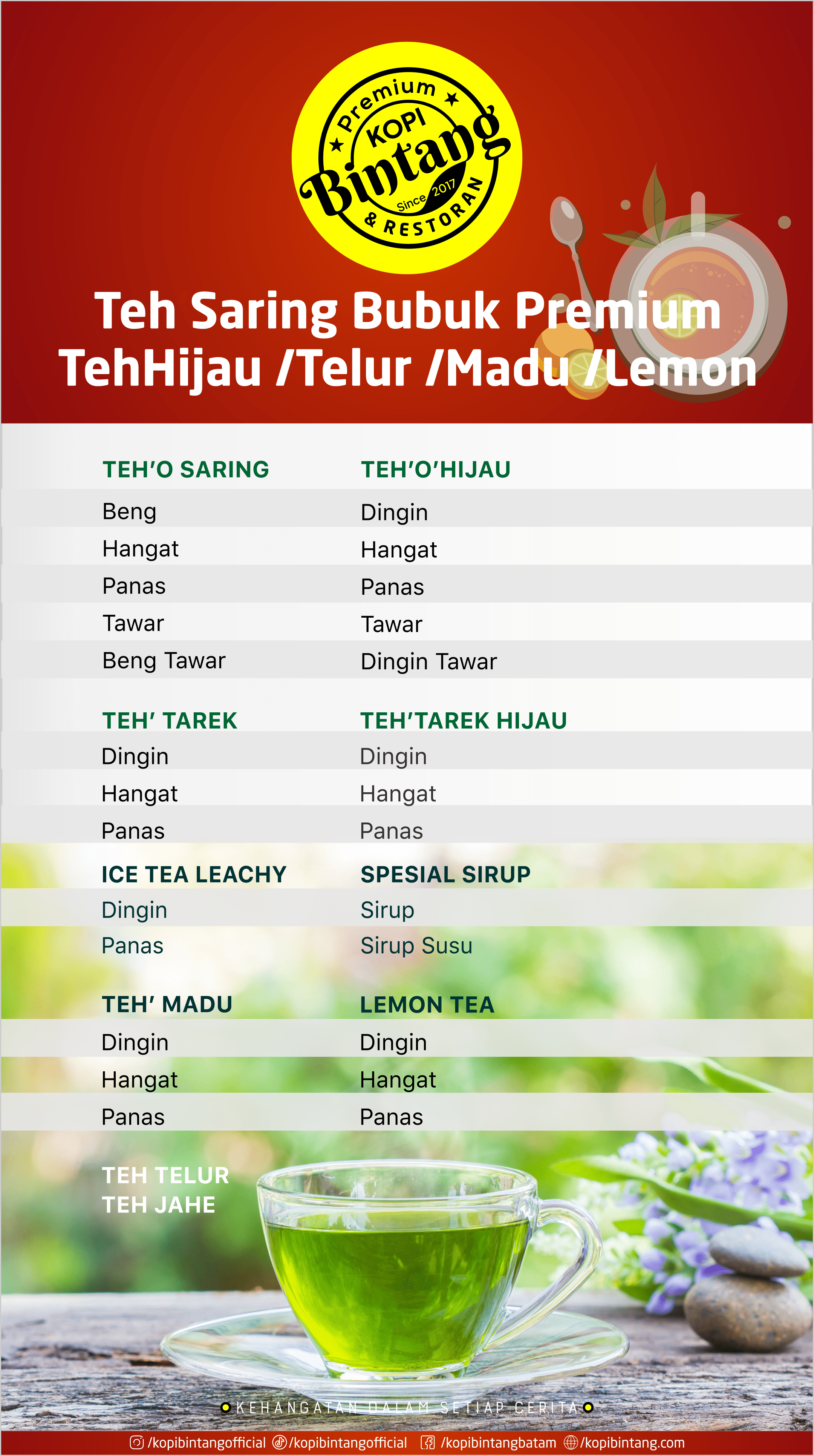 Minuman - Kopi BINTANG & Restaurant